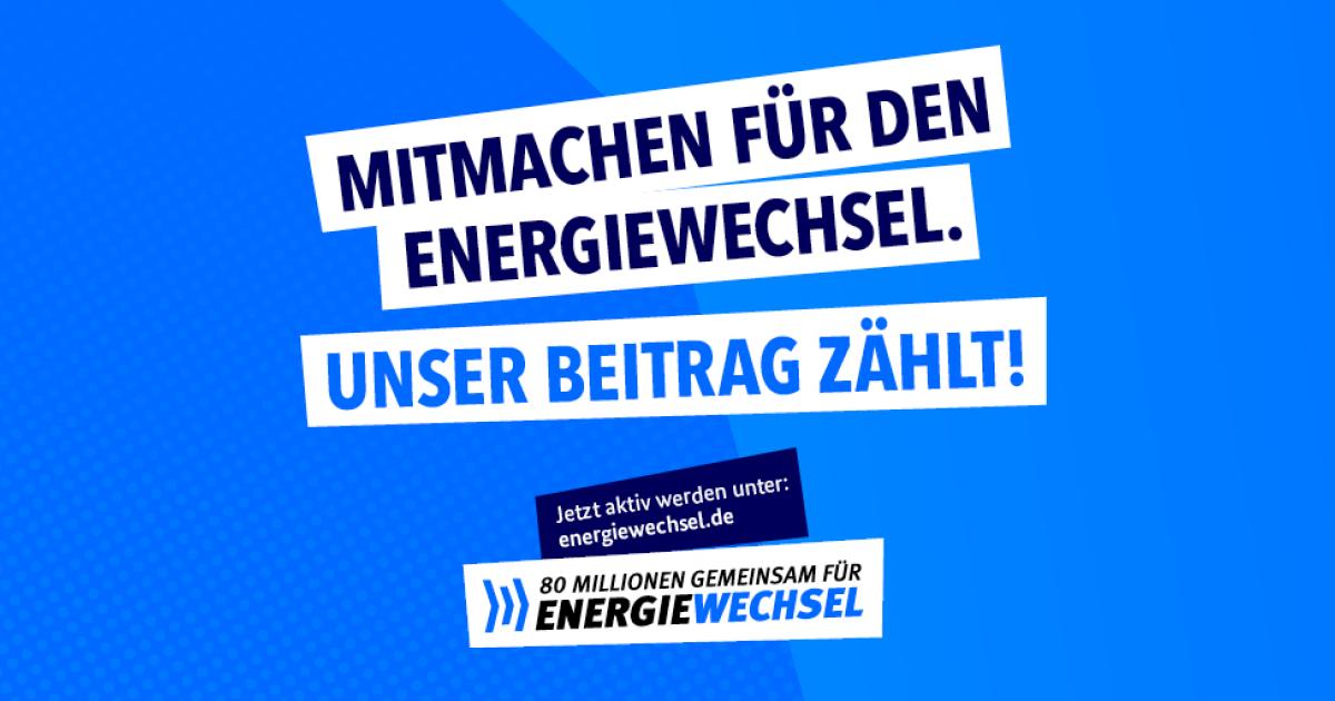 BEA unterstützt die Energiewechsel-Kampagne! Weil jeder Beitrag zählt ... BEA unterstützt die Energiewechsel-Kampagne! Weil jeder Beitrag zählt ...